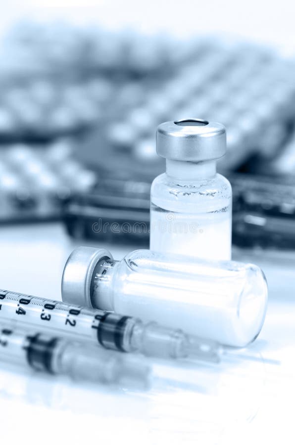 Injection and Oral Medications. Stock Photo - Image of prescription ...