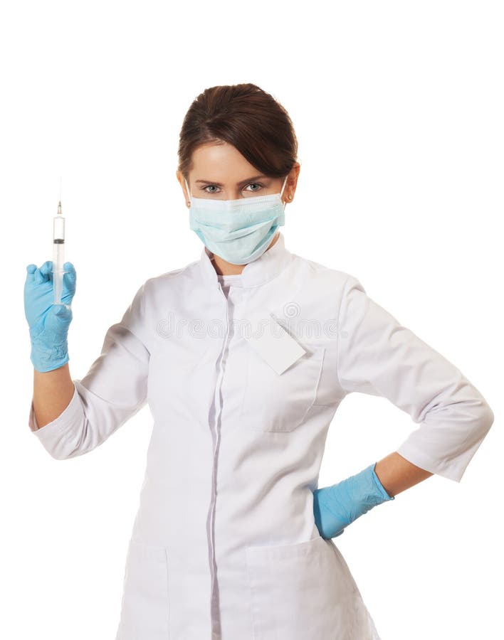 Injection Preparation with Ampoule and Syringe Stock Photo - Image of ...