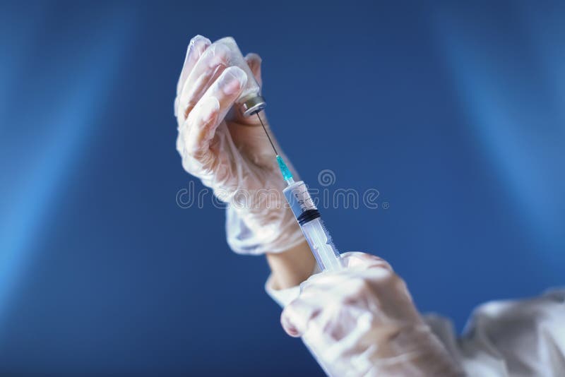 The Injection preparation stock photo. Image of glove - 157237298