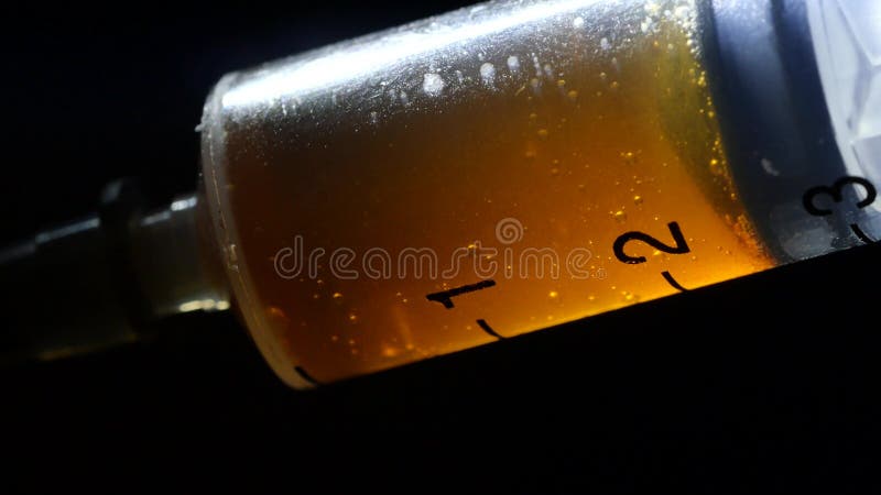 Injection with a Syringe, Macro Closeup. 4K UHD. Stock Footage - Video ...