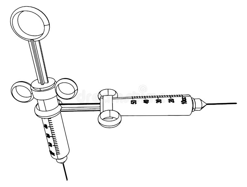 Injection Syringe Vector 04 Stock Vector - Illustration of injection ...