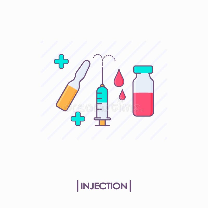 Vector medical icons stock vector. Illustration of syringe - 95235153