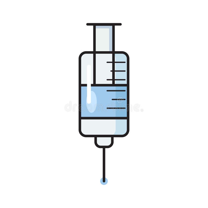 Injection Vector Flat Color Icon Stock Vector - Illustration of icon ...