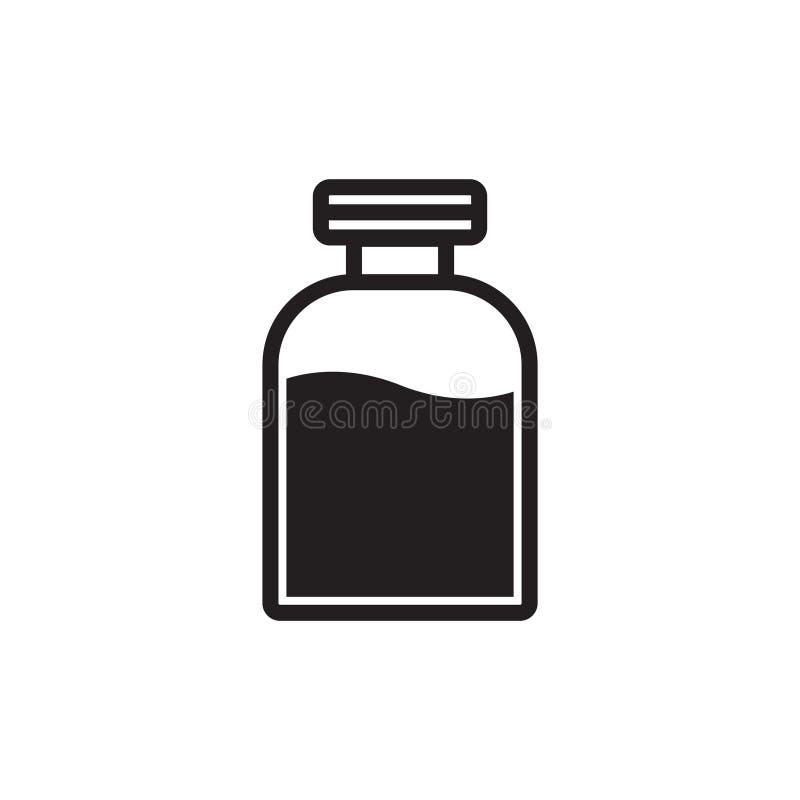 Injection vial icon vector stock vector. Illustration of virus - 305918359