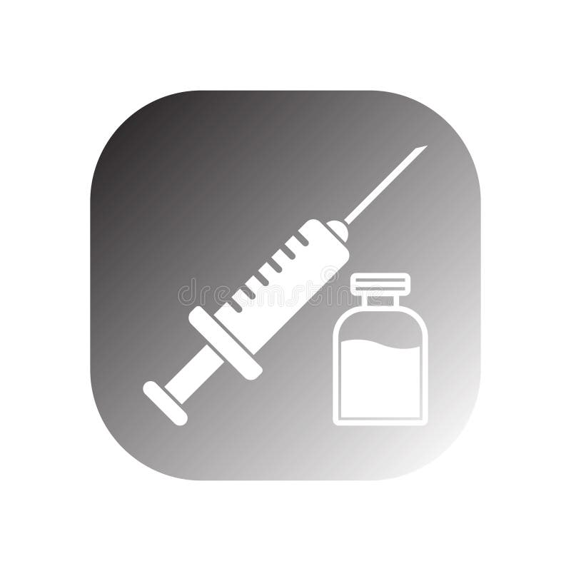 Injection vial icon vector stock vector. Illustration of vaccine ...