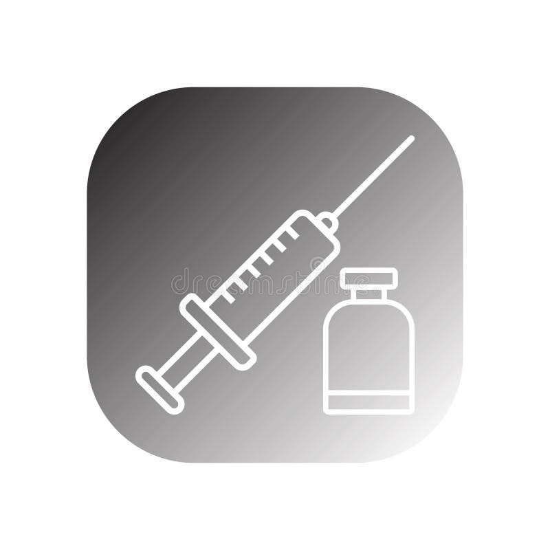 Injection vial icon vector stock vector. Illustration of vector - 305918964