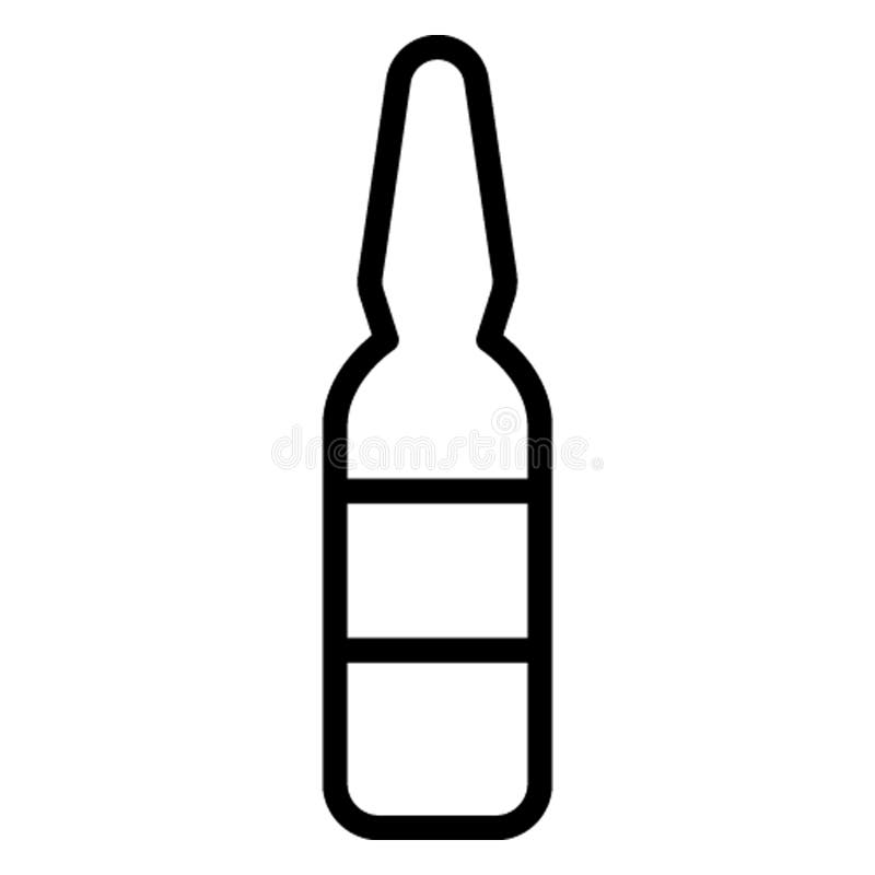 Injection Vial Isolated Vector Icon Which Can Be Easily Modified or ...