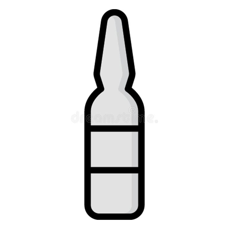 Vial, Injection Vial, Isolated Vector Icon that Can Be Easily Modified ...