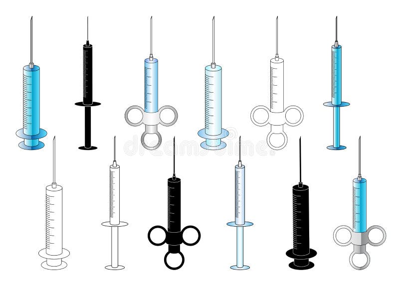 Needle Gauges for Injections Chart Size - Infographic Elements with ...