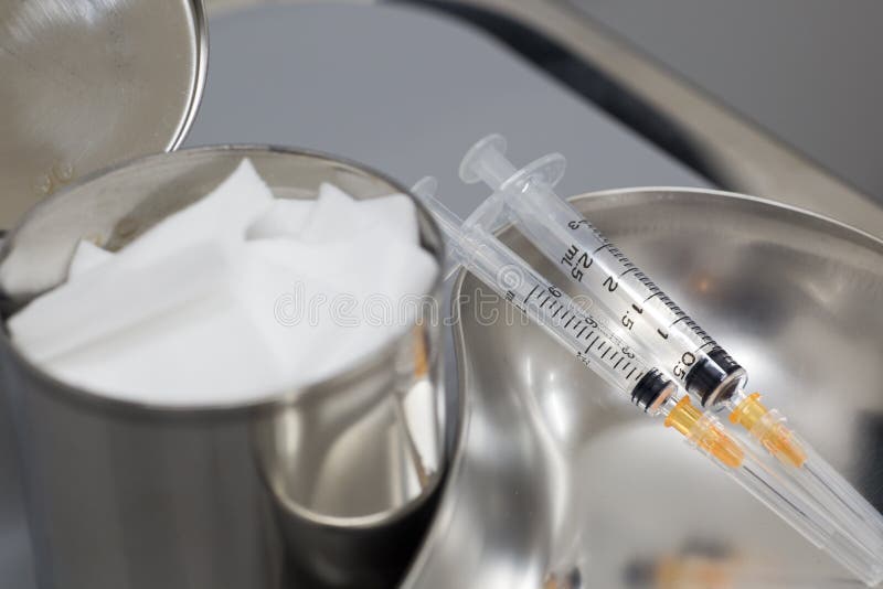 Injector,Medical Instruments in Hospital Operating Room Stock Image ...