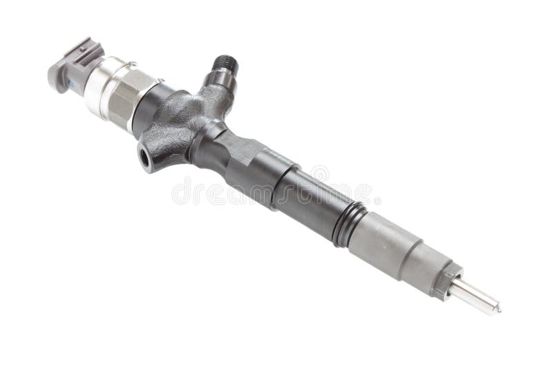 Professional Mechanic Testing Diesel Injector in His Workshop Stock ...