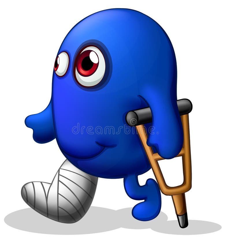 Monster Injury stock vector. Illustration of vector, cartoon - 8724063
