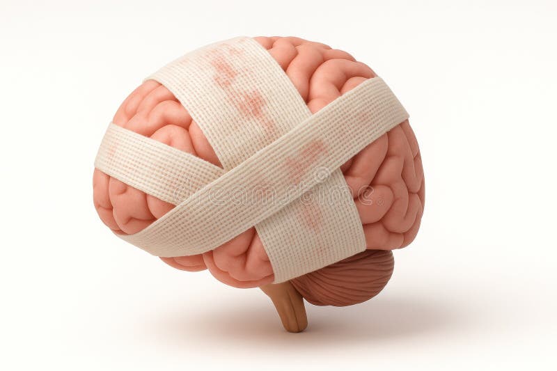 Injured Brain Model Stock Illustrations – 4 Injured Brain Model Stock ...