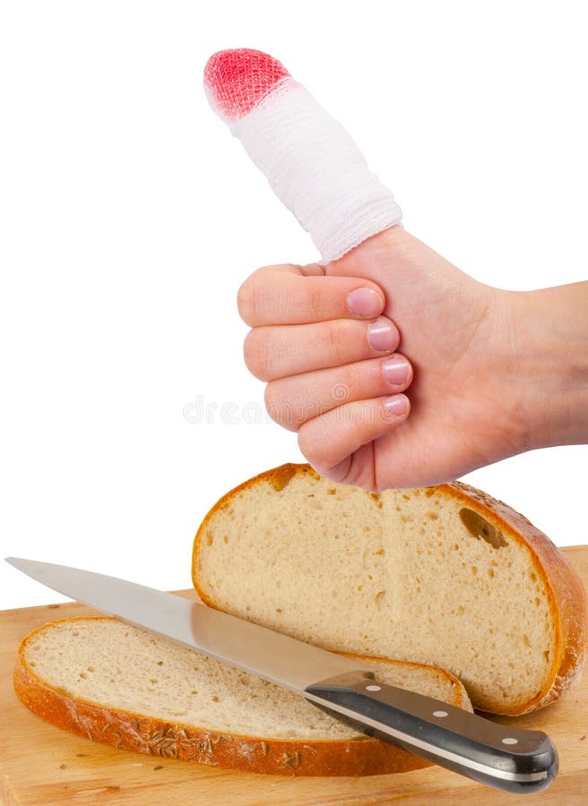 Bleeding thumb finger stock photo. Image of finger, sore - 15006988