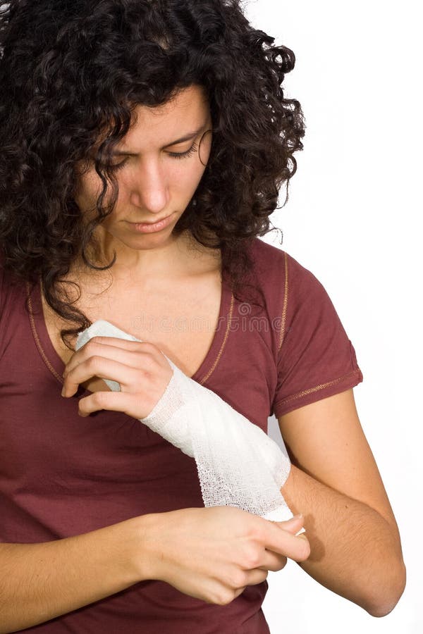 Injured hand stock photo. Image of hurt, pain, woman - 12661100