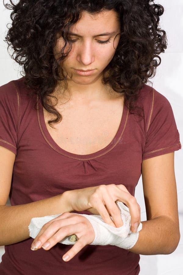 Injured hand stock photo. Image of person, pain, closeup - 12661106