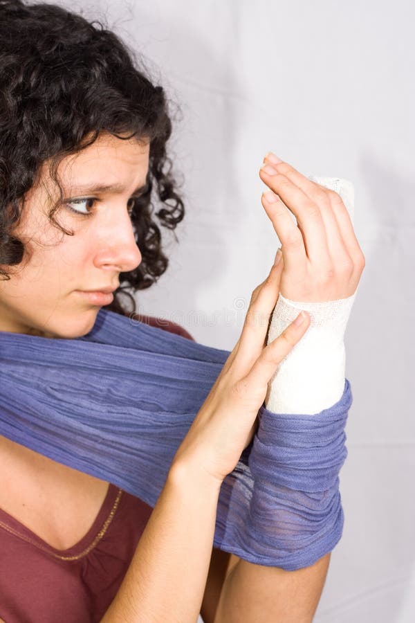 Injured hand stock image. Image of caucasian, fracture - 12661143