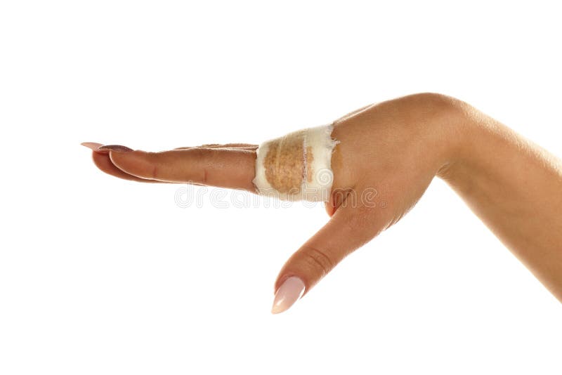 Injured Hand Of A Woman After Fall In The Tourist Walk Stock Image ...