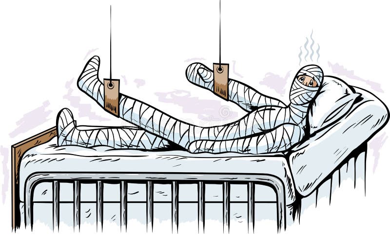 Man In Full Body Cast