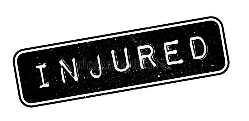 Injured rubber stamp stock illustration. Illustration of ligament ...