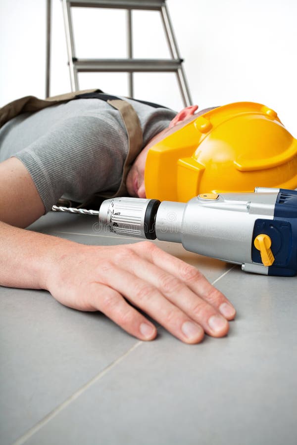 Accident at work stock photo. Image of injured, floor - 34816140