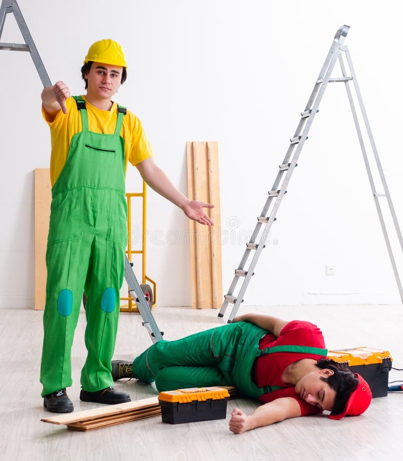 127 Injured Worker His Workmate Stock Photos - Free & Royalty-Free ...