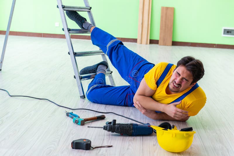 The Injured Worker at the Work Site Stock Photo - Image of pain, hazard ... The Injured Worker at the Work Site Stock Photo - Image of pain, hazard ...