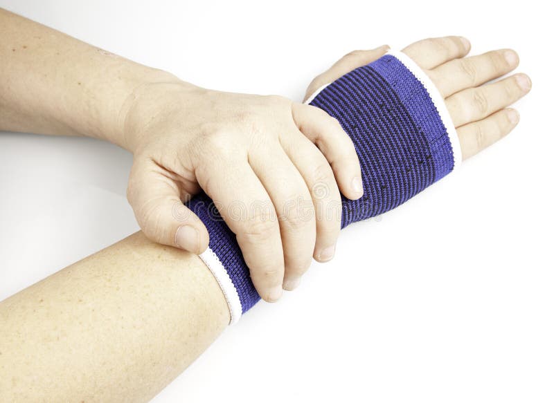 Hand Fracture and Wrist Strap Stock Photo - Image of help, health: 27747032