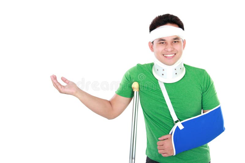 Injured young man stock image. Image of insurance, patient - 49498537