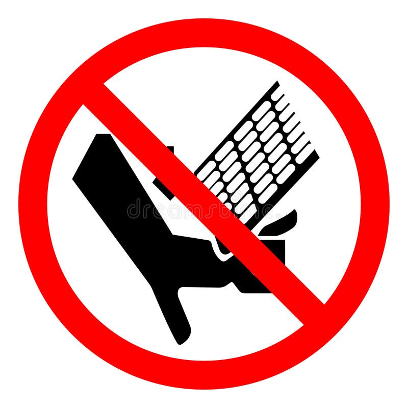 Injury Hazard Crush Hazard Symbol Sign, Vector Illustration, Isolate on ...