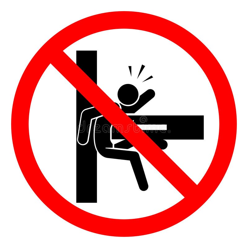 Injury Hazard Crush Hazard Symbol Sign, Vector Illustration, Isolate on ...