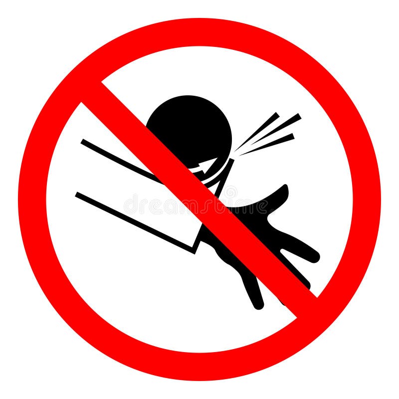 Injury Hazard Crush Hazard Symbol Sign, Vector Illustration, Isolate on ...