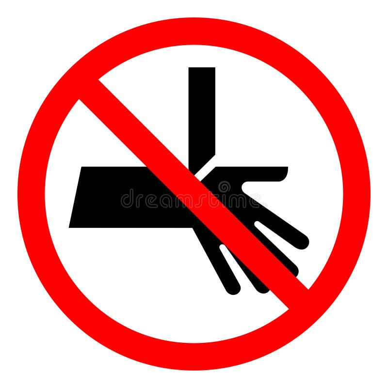 Injury Hazard Roller Symbol Sign, Vector Illustration, Isolate on White ...