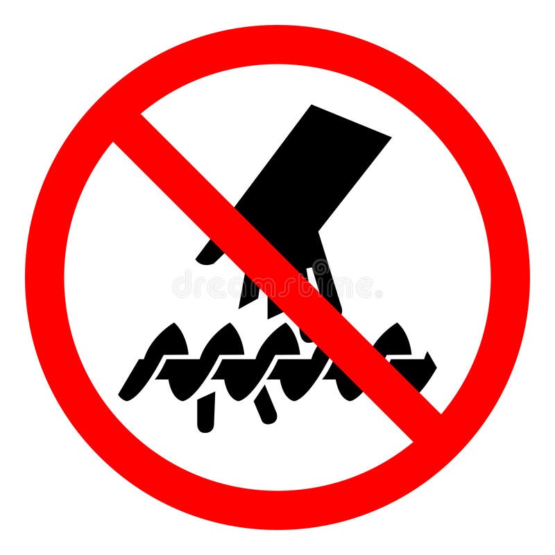 Injury Hazard Crush of Finger Hazard Symbol Sign, Vector Illustration ...