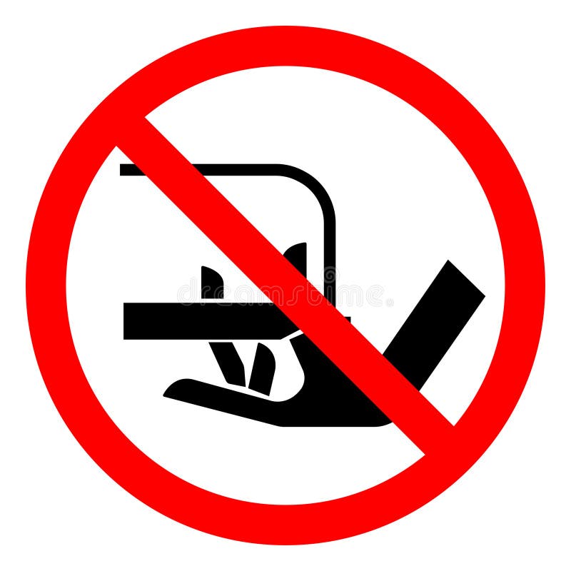 Injury Hazard Crush Hazard Symbol Sign, Vector Illustration, Isolate on ...