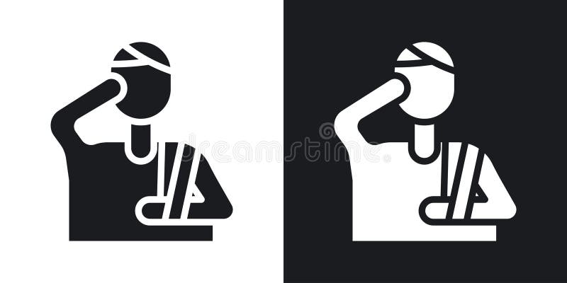 Injury icon vector stock vector. Illustration of black - 348263427