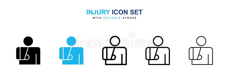 Injury icon vector stock vector. Illustration of hospital - 348441668