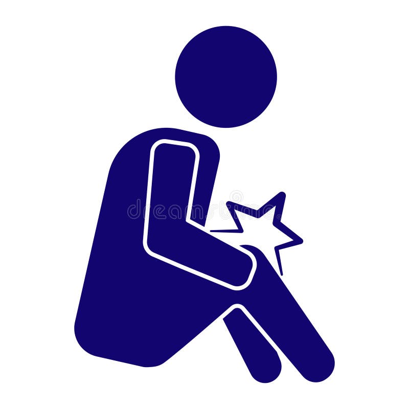 Injury Leg and Knee Bone Showing Pain Stock Vector - Illustration of ...