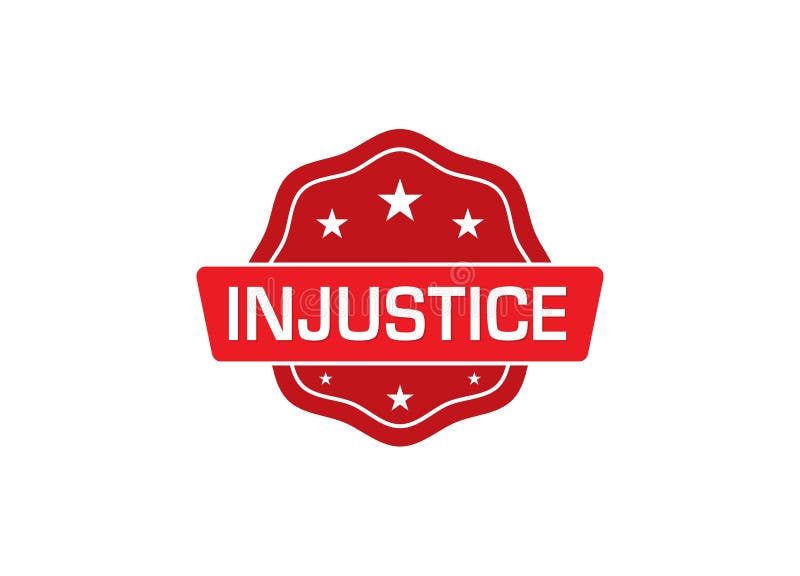 Injustice Label Sticker,Injustice Badge Sign Stock Vector ...