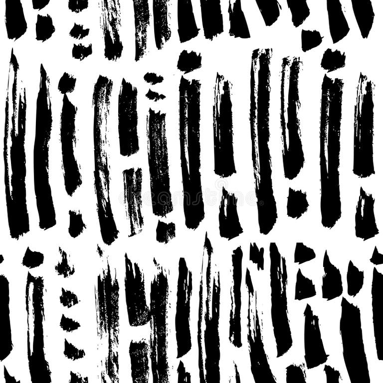 Ink Abstract Seamless Pattern. Background with Artistic Strips a Stock ...