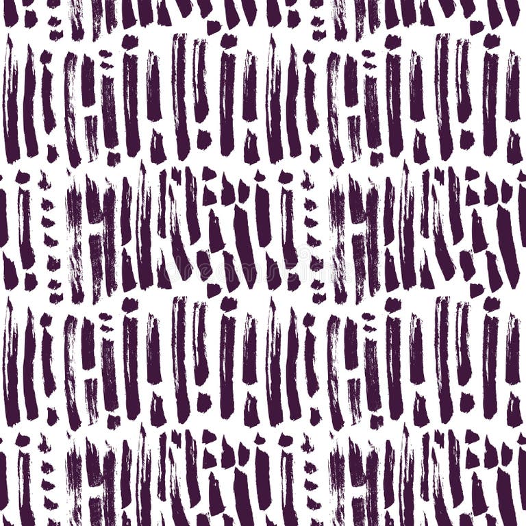 Ink Abstract Seamless Pattern. Background with Artistic Strips a Stock ...