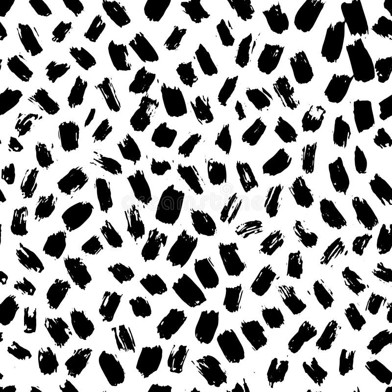 Ink Abstract Seamless Pattern. Background with Artistic Strokes in ...