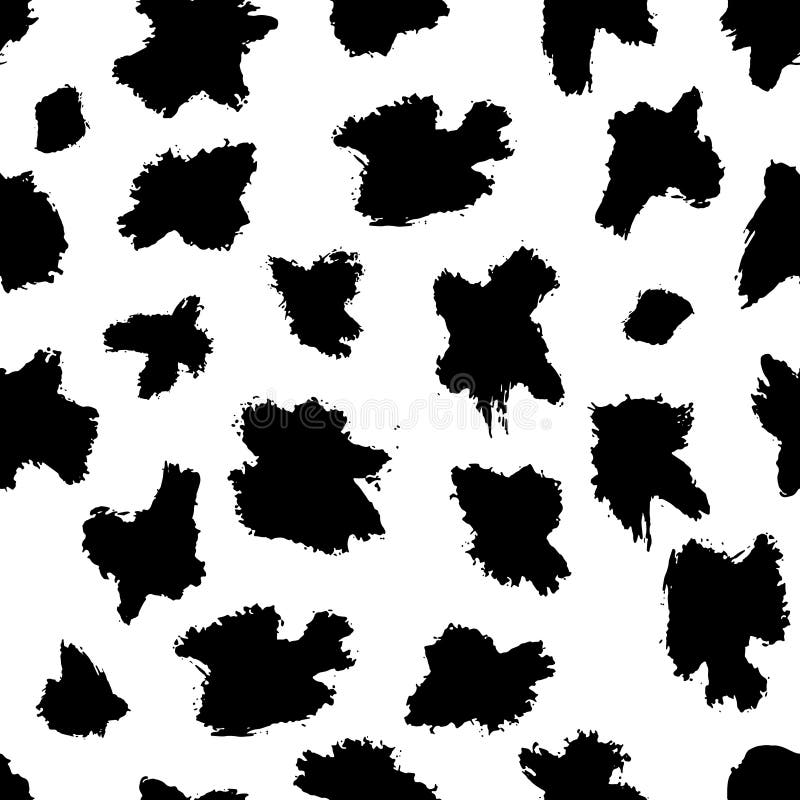 Ink Abstract Seamless Pattern. Background with Artistic Strokes in ...