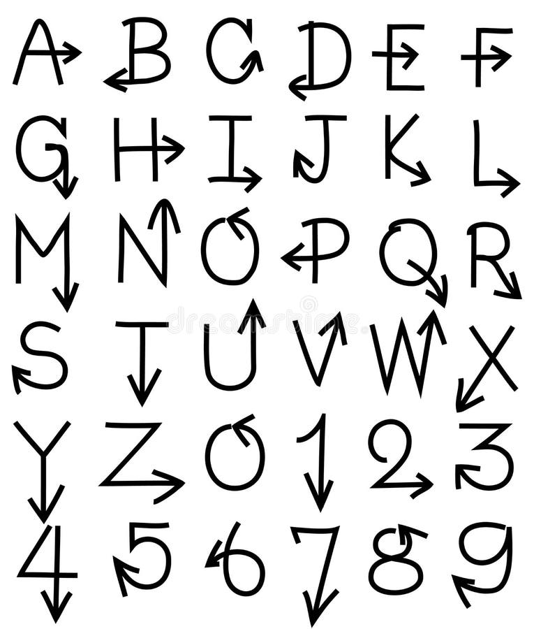 Arrow Font Stock Illustrations – 54,716 Arrow Font Stock Illustrations ...