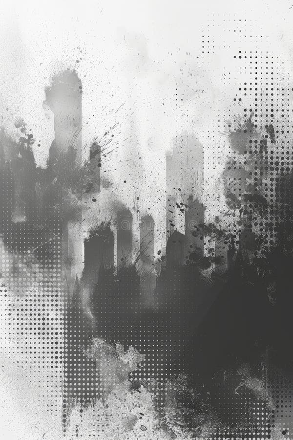 Ink Background Testing with Halftone Dots Stock Photo - Image of dotted ...