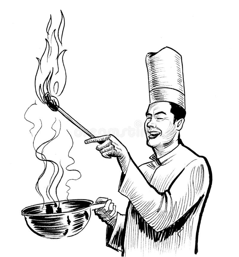 Asian chef stock illustration. Illustration of asian - 209146668