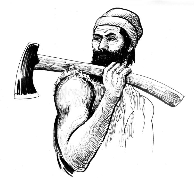 Logger Drawing Stock Illustrations – 205 Logger Drawing Stock ...