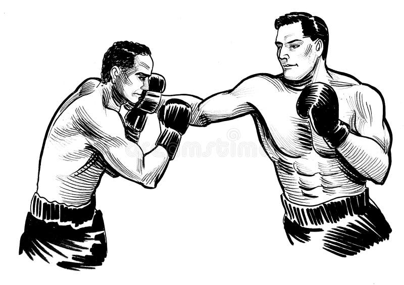Boxing fighters stock illustration. Illustration of martial - 266939788