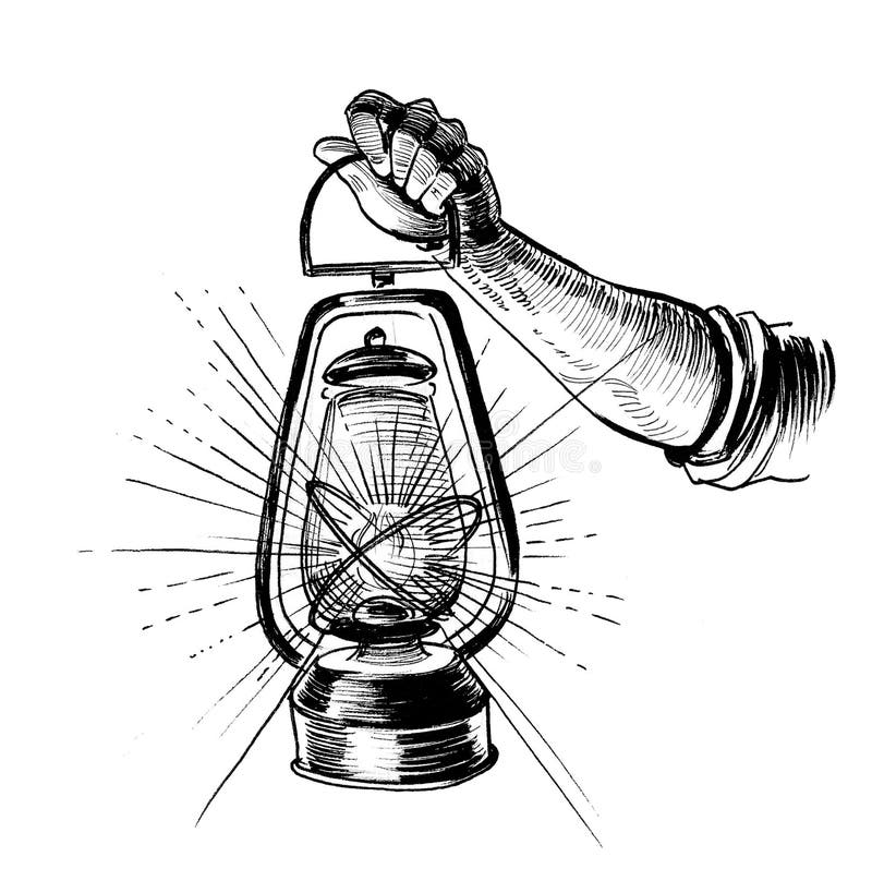 Hand Holding Lantern Stock Illustrations – 1,916 Hand Holding Lantern ...