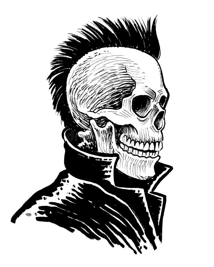 Dead punk stock illustration. Illustration of artwork - 218977570
